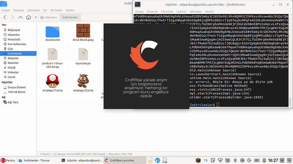 CraftRise Açılmıyor Hata Veriyor - Oyunlar - Pardus Forumları - TÜBİTAK ...