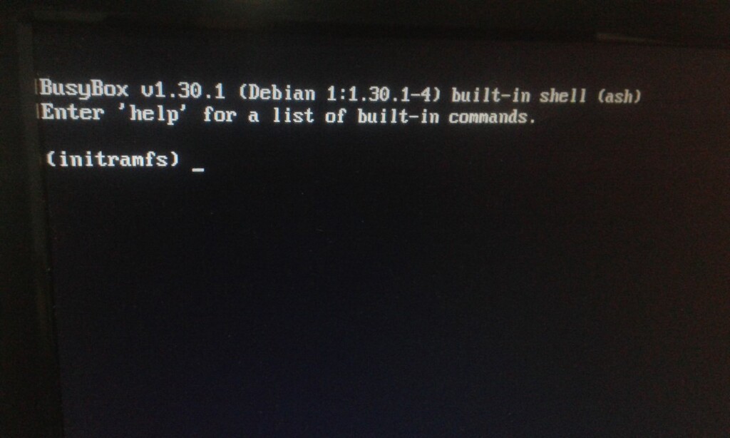 Açılışta hata alıyorum " BusyBox v1.30.1... " - Yükleme ve Kaldırma ...